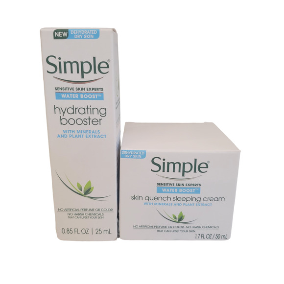 Simple | Skincare | Simple Water Boost Skin Quench Sleeping Cream ...